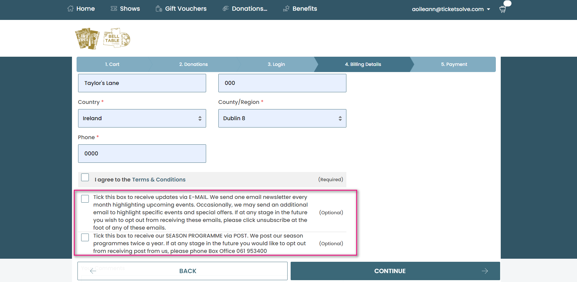 How to enable and edit marketing communication opt-ins – Ticketsolve ...