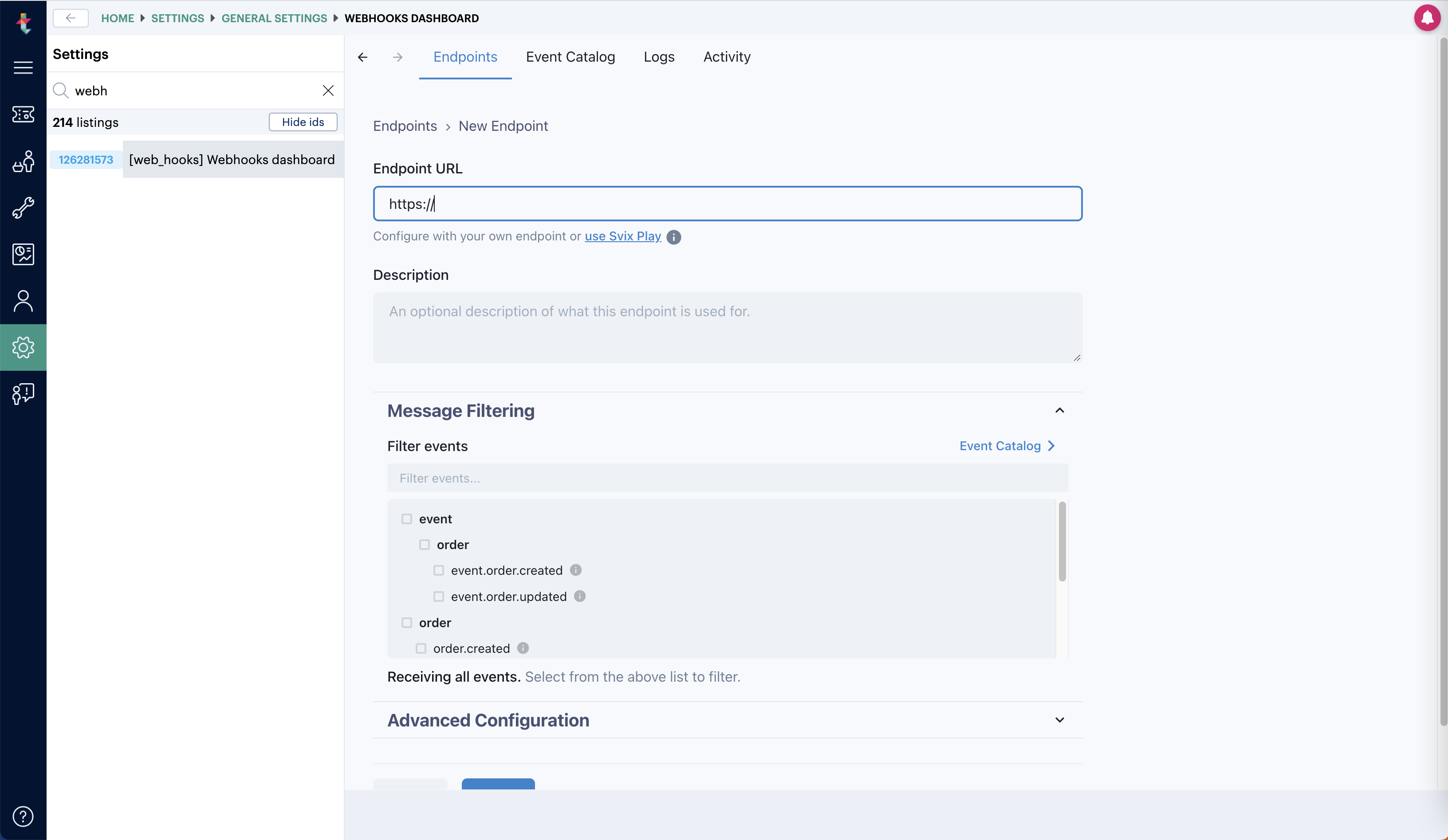 How to create a Webhook – Ticketsolve Help Centre