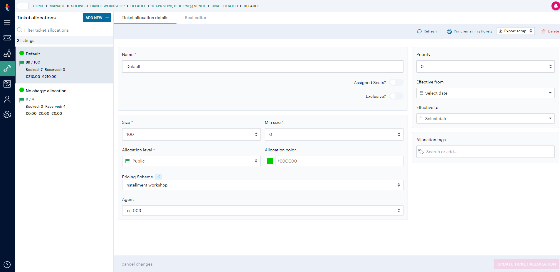 How to set up Instalment plans for tickets – Ticketsolve Help Centre
