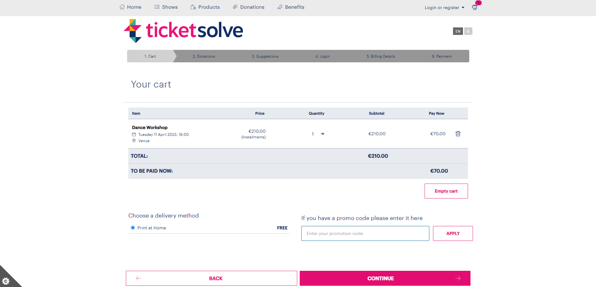 How to set up Instalment plans for tickets – Ticketsolve Help Centre