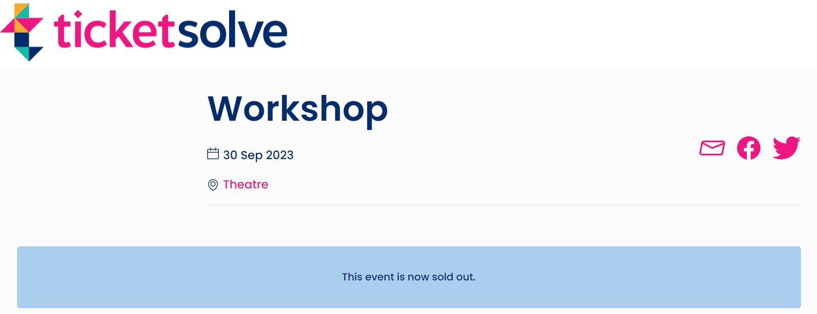website_sold_out_message – Ticketsolve Help Centre