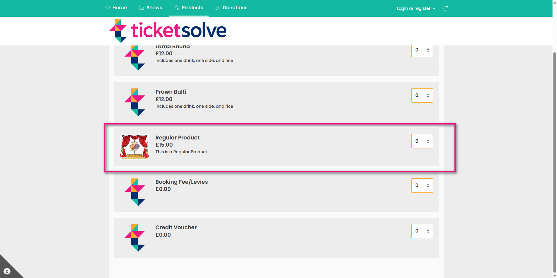 How to create a regular product – Ticketsolve Help Centre