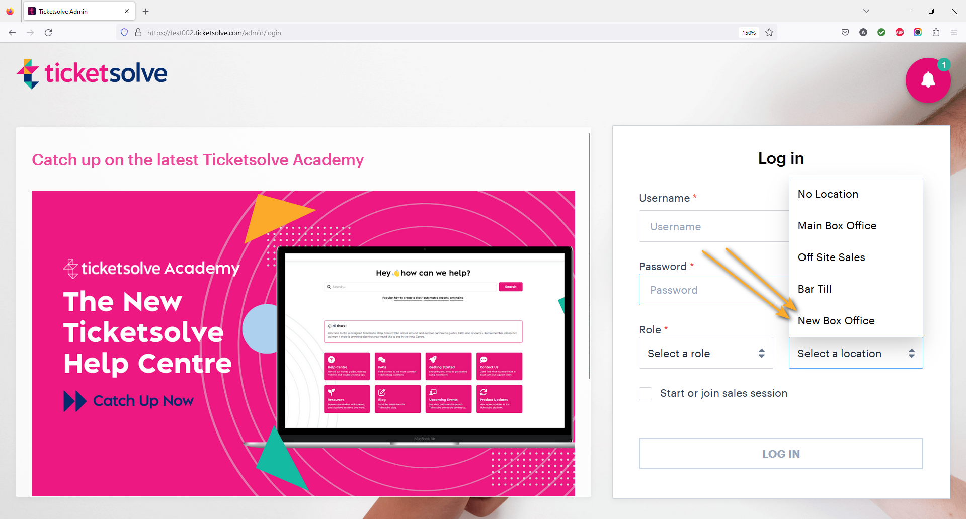 How to set-up multiple box office locations – Ticketsolve Help Centre