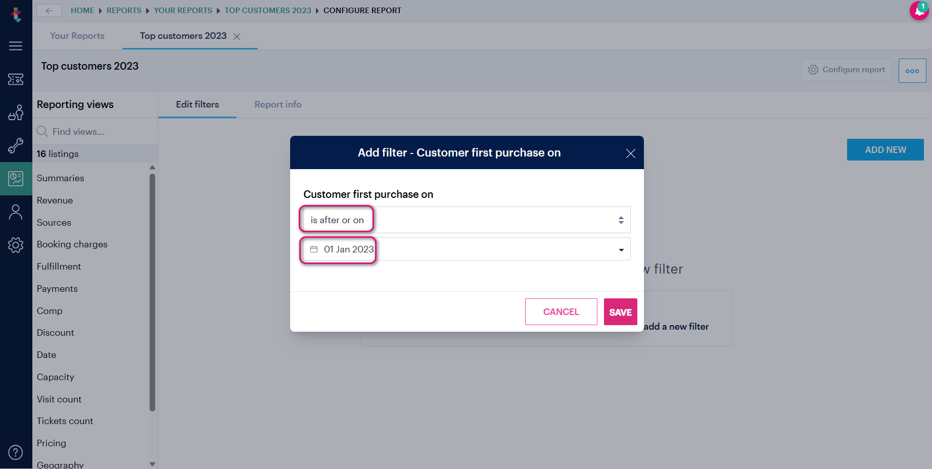 How to identify your top customers – Ticketsolve Help Centre
