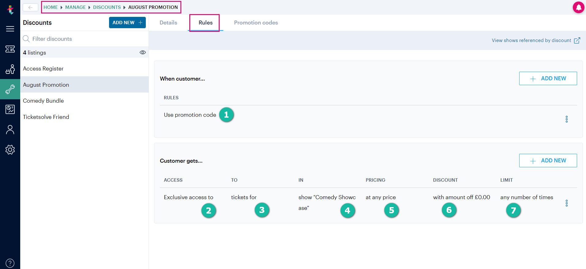 Creating a Private or Exclusive Access Show – Ticketsolve Help Centre