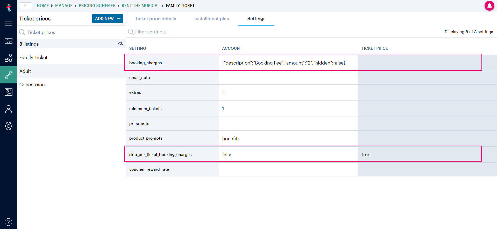 Setting up a Group or Family Ticket Price – Ticketsolve Help Centre
