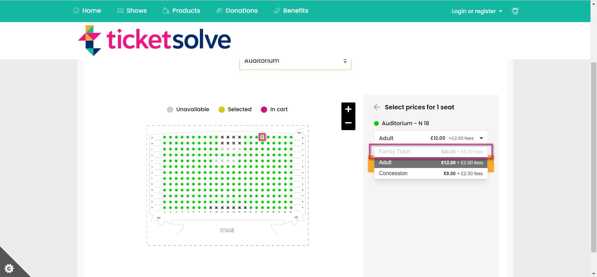 Setting up a Group or Family Ticket Price – Ticketsolve Help Centre