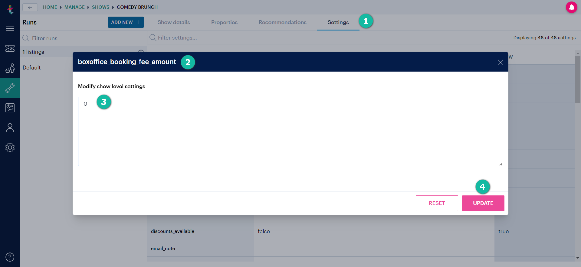 How to remove Booking Fees & Charges from a Show or Event – Ticketsolve ...