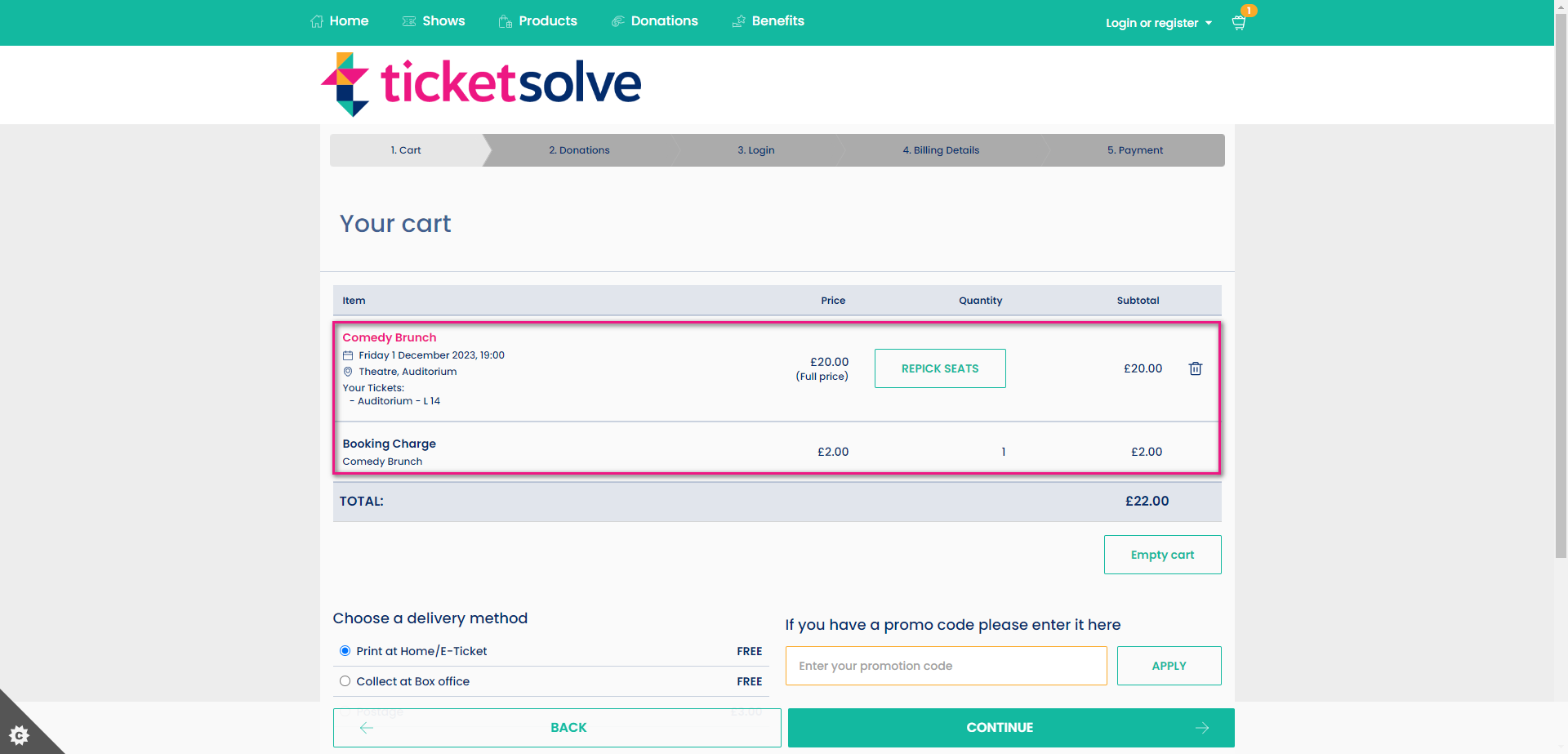How Booking Charges and Fees display at Box Office and online ...
