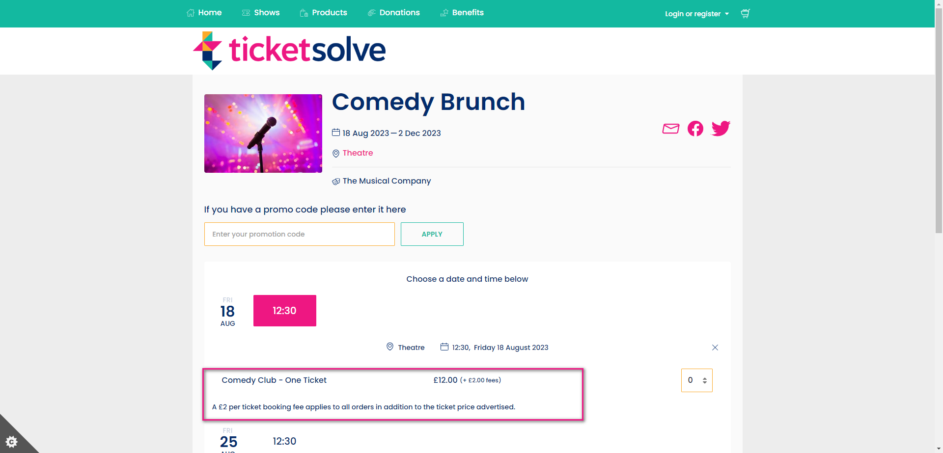 How Booking Charges and Fees display at Box Office and online ...
