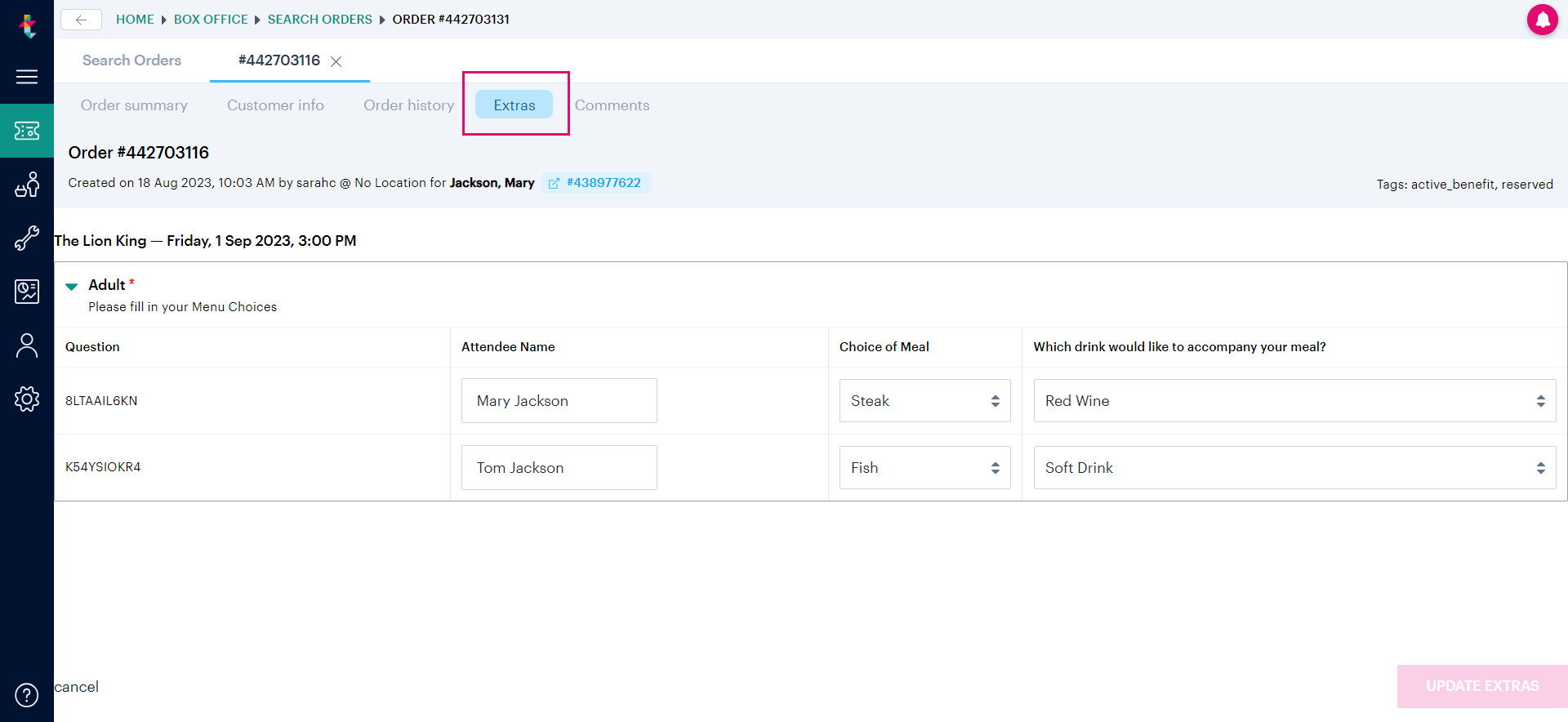How to set up Extras – Ticketsolve Help Centre