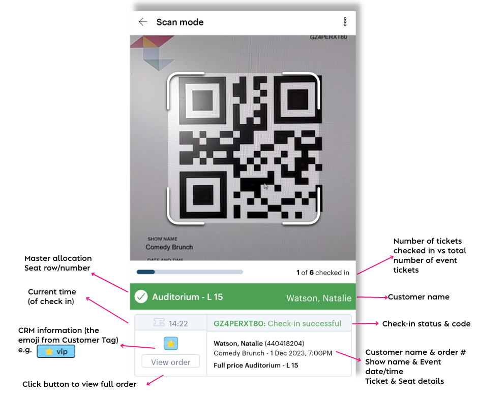Scanning with Ticketsolve's Check-in App – Ticketsolve Help Centre