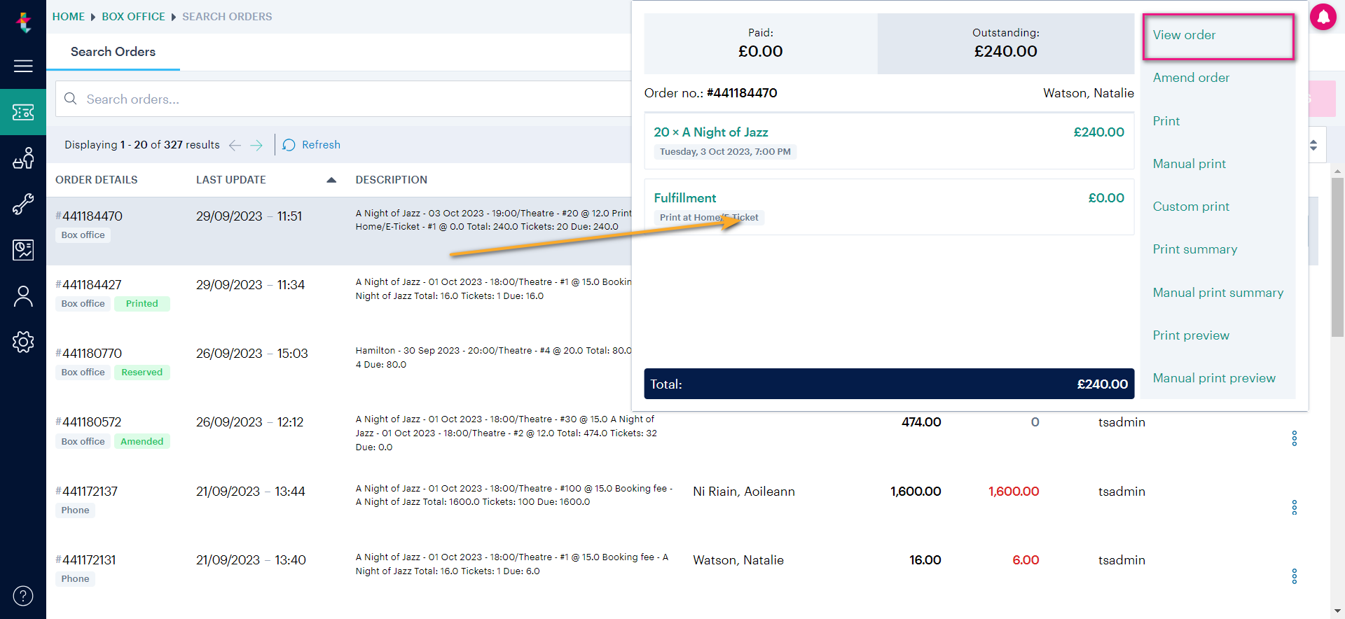 Customising and generating order invoices – Ticketsolve Help Centre