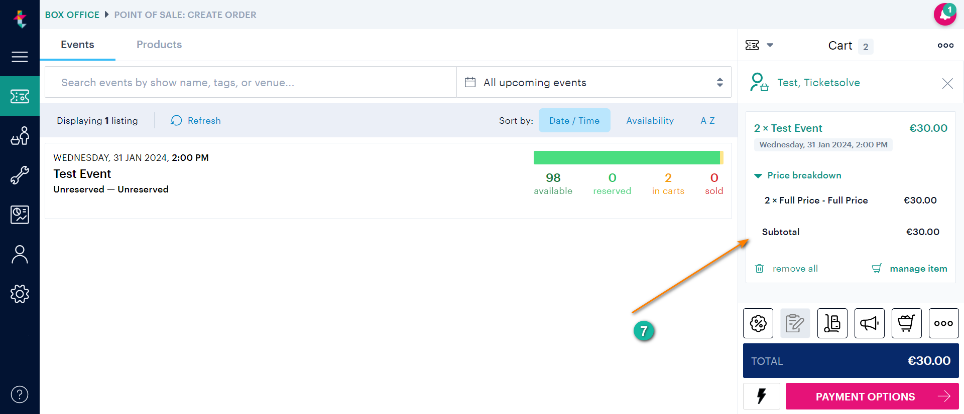 How to process an Order (basic steps) – Ticketsolve Help Centre