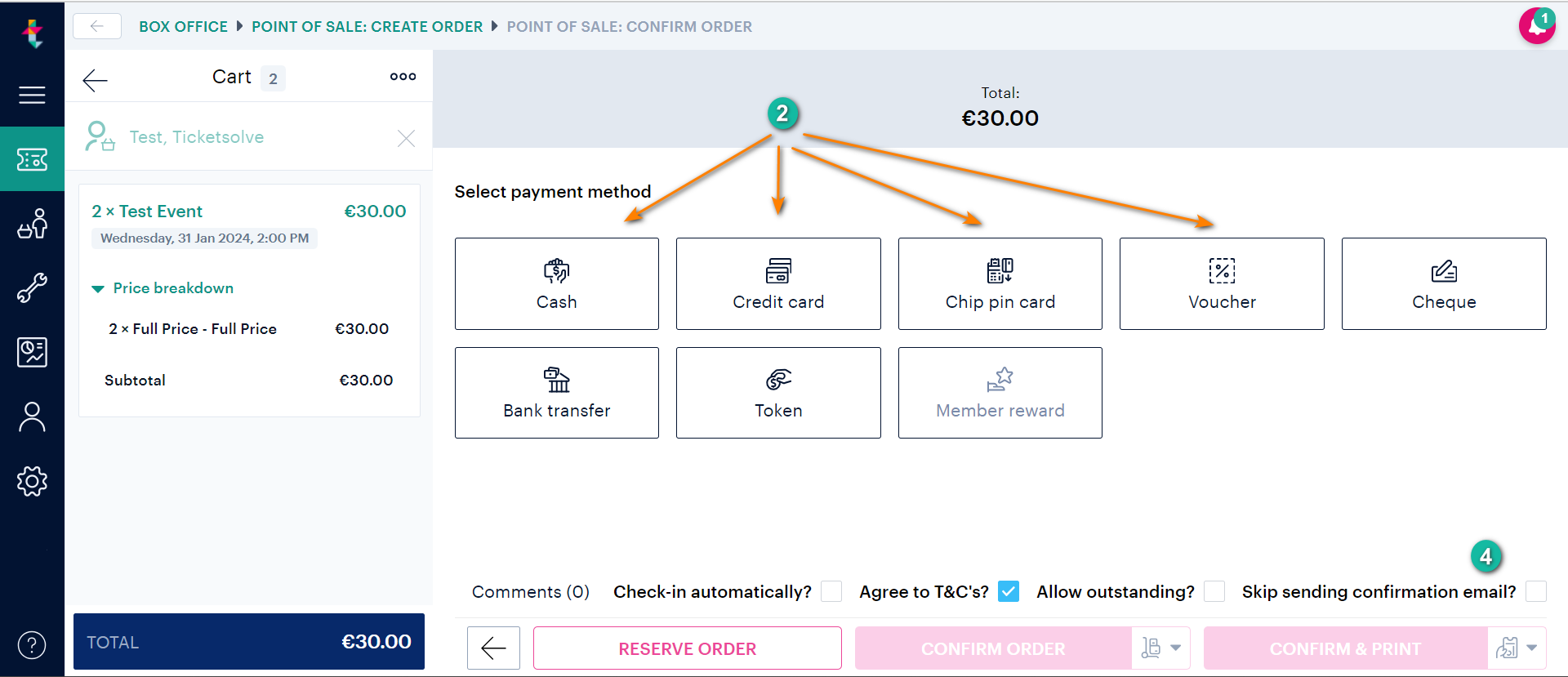 How to process an Order (basic steps) – Ticketsolve Help Centre