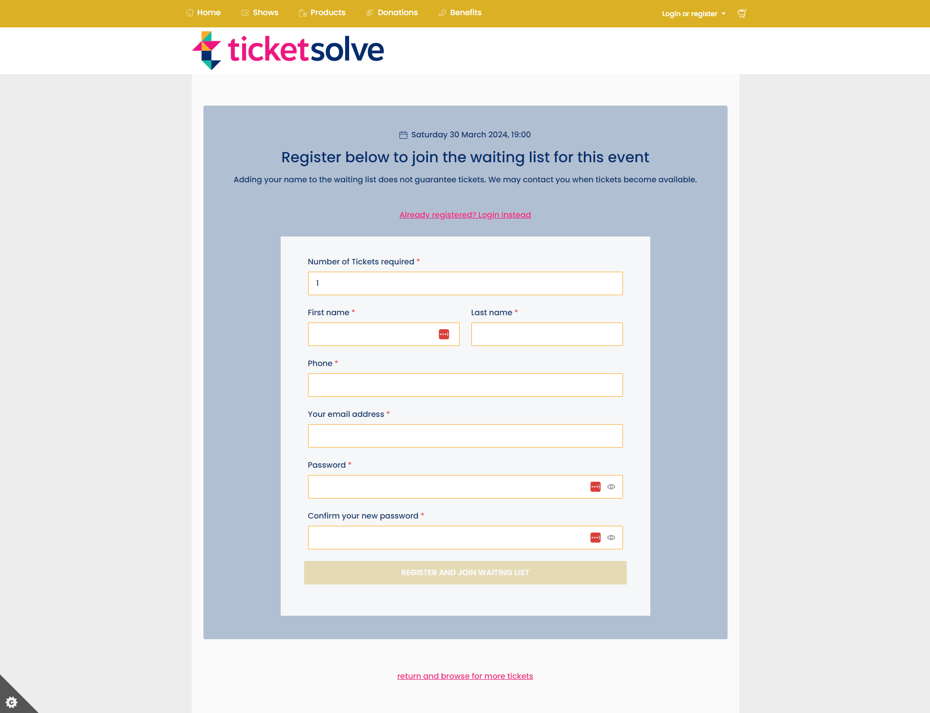 How to create and manage waiting lists for events – Ticketsolve Help Centre