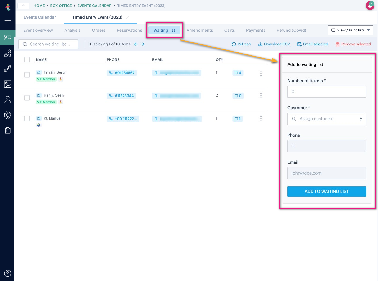 How to Create and Manage Waiting Lists for Events – Ticketsolve Help Centre