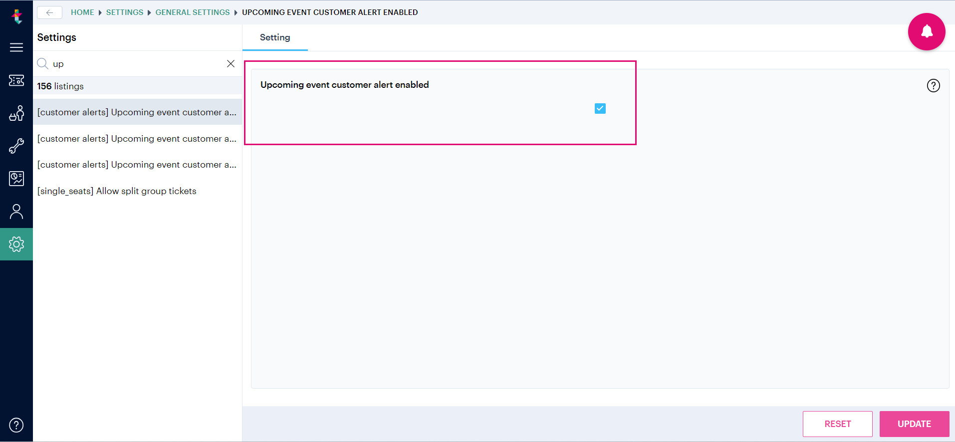 How to set up the Pre-Event Alert Automation – Ticketsolve Help Centre