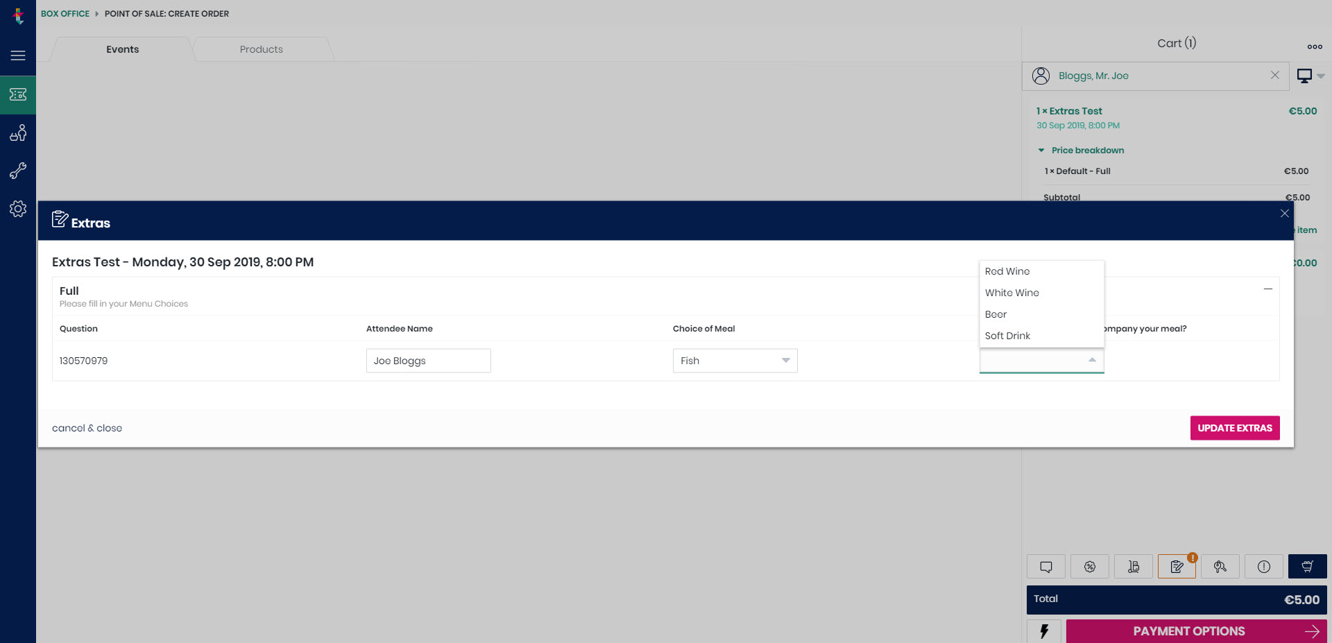 How to set up Extras – Ticketsolve Help Centre
