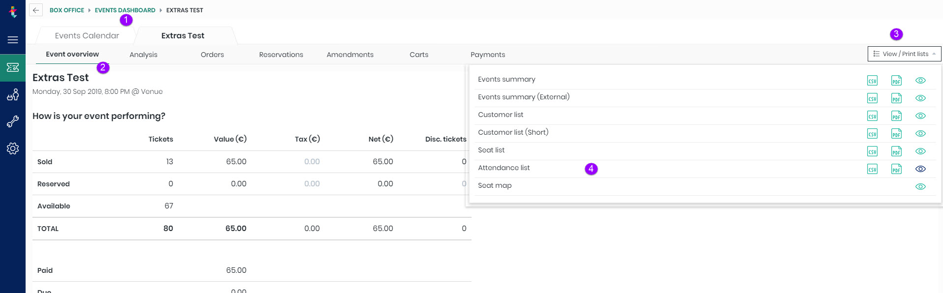 How to set up Extras – Ticketsolve Help Centre