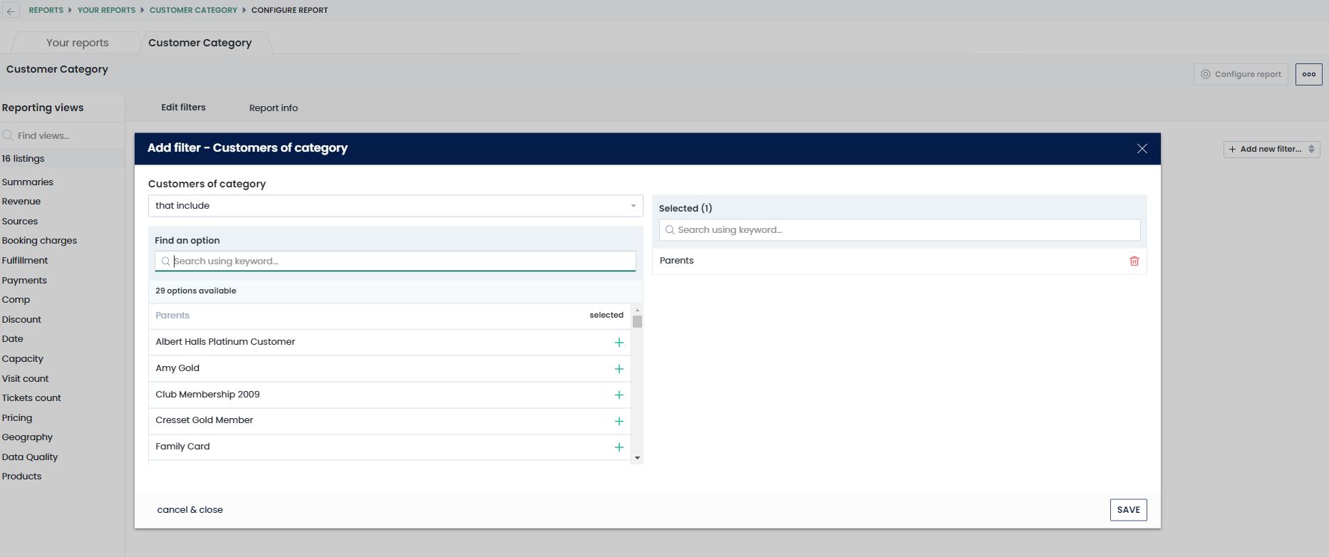 Customer Categories – Ticketsolve Help Centre