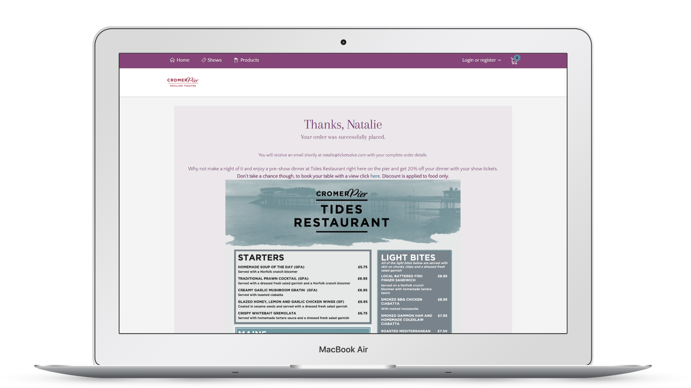 Customise your confirmation page – Ticketsolve Help Centre