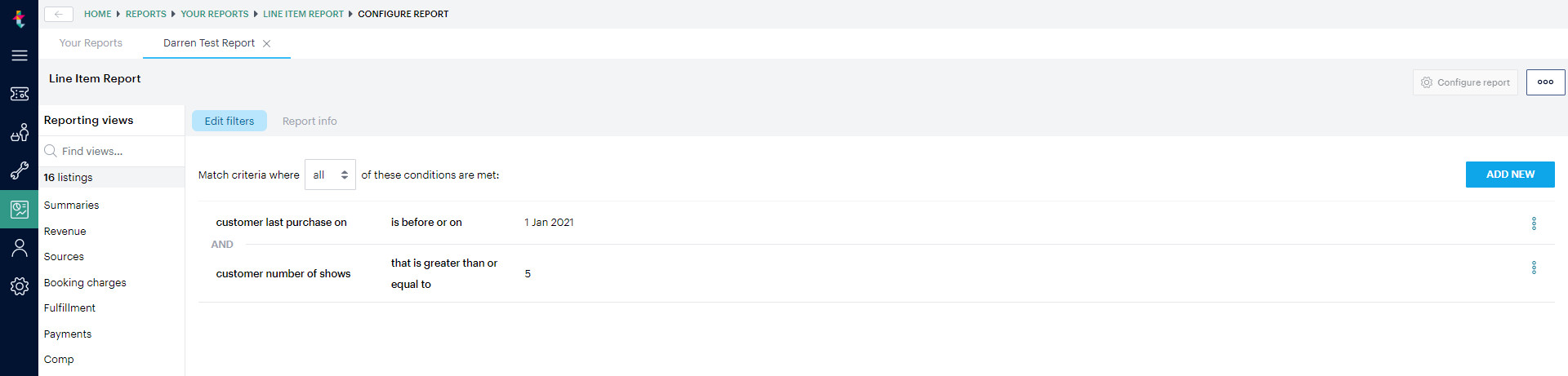How to use Your Reports – Ticketsolve Help Centre