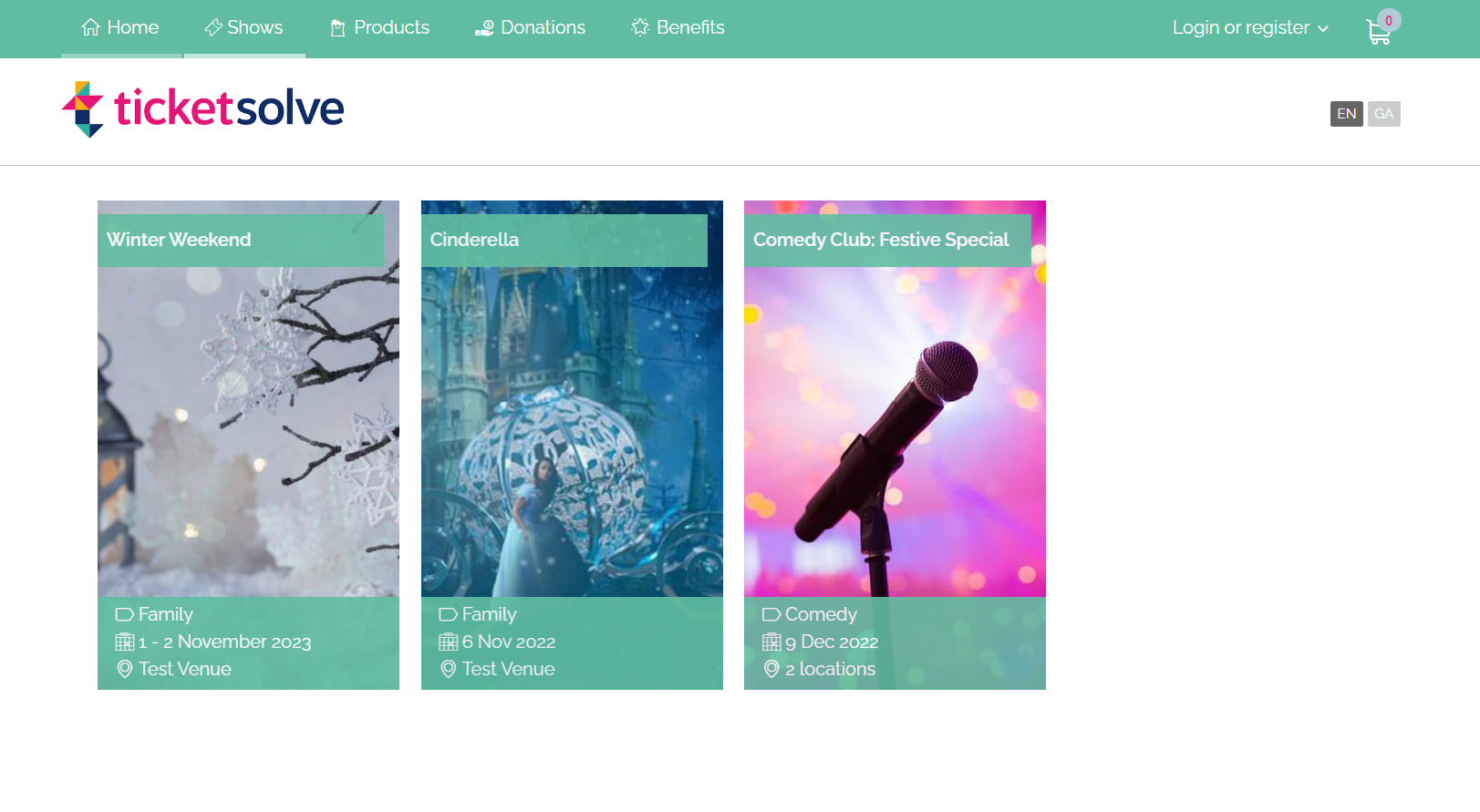 Customising your online listings page – Ticketsolve Help Centre